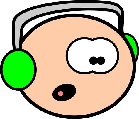 脸 耳机 秃 免费矢量图形pixabay Pixabay