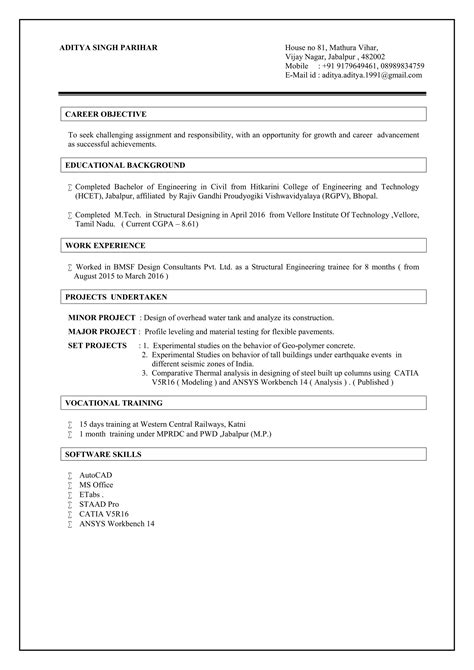 aditya resume pdf