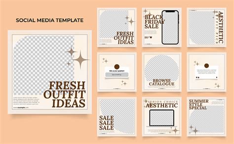 소셜 미디어 템플릿 배너 패션 판매 프로모션 완전히 편집 가능한 사각형 포스트 프레임 퍼즐 유기 판매 포스터 가구에 대한 스톡 벡터 아트 및 기타 이미지 Istock