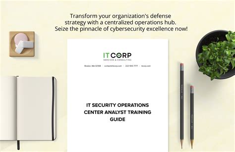 It Security Operations Center Analyst Training Guide Template In Word