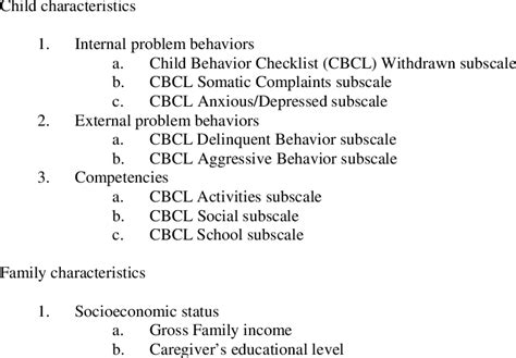 Latent And Observed Variables Download Table
