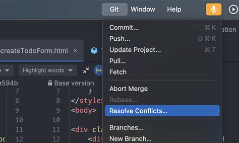 Intellij 협업 Conflict 해결