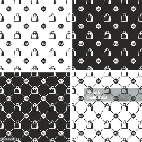 판매 사인 쇼핑백 또는 종이 봉지 큰 작은 완벽 한 패턴 세트 가능성에 대한 스톡 벡터 아트 및 기타 이미지 가능성 가방 개념 Istock