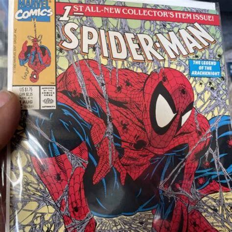 Spiderman 1 Iconic Todd Mcfarlane Newsstand Marvel Comics 1990 Nm