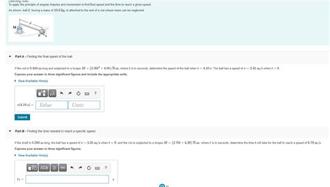 Solved To Apply The Principle Of Angular Impulse And