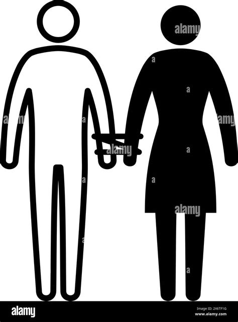 Codependency And Relationship Addiction Isolated Icon Stock Vector