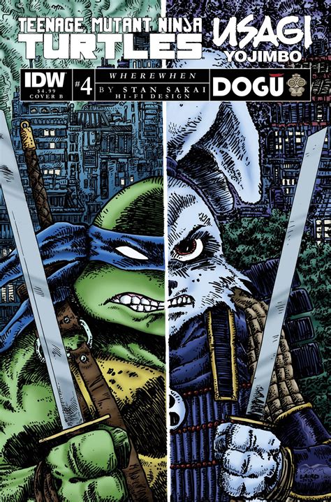 Tmnt Usagi Yojimbo Wherewhen 1 Cvr B Eastman