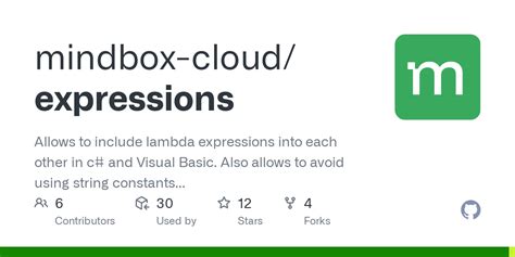 Github Mindbox Cloudexpressions Allows To Include Lambda Expressions Into Each Other In C