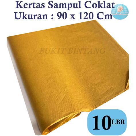 Jual Kertas Sampul Coklat Sampul Buku Ukuran 90 X 120 Cm 10 Lembar Shopee Indonesia