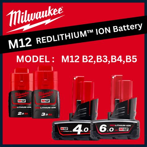Milwaukee M12 Battery Rechargeable Battery Milwaukee M12 Batteries