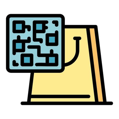 Premium Vector Shop Qr Code Icon Outline Shop Qr Code Vector Icon