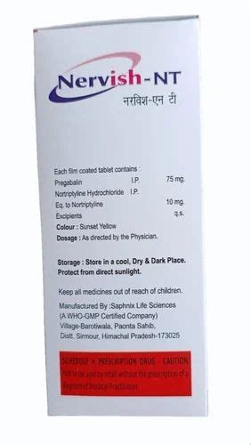 Pregabalin Nortriptyline Tablets At Best Price In Karnal Id 2852096031012