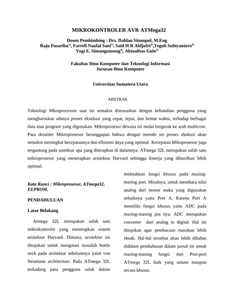 PDF MIKROKONTROLER AVR ATMega32
