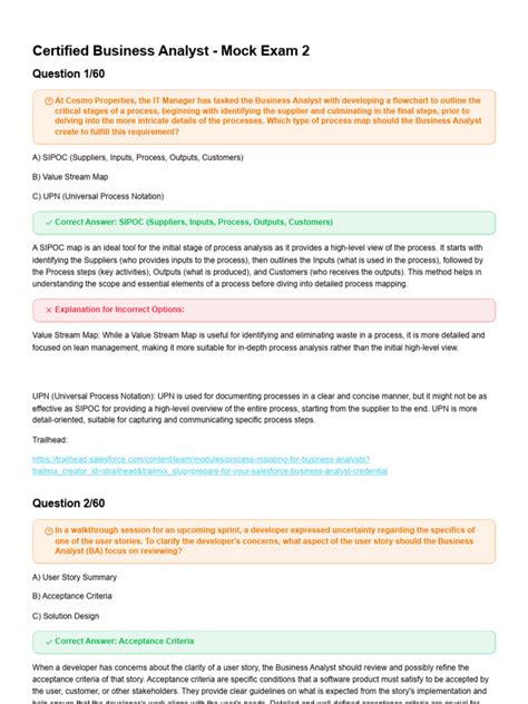 Certified Business Analyst Mock Exam 2 Pdf