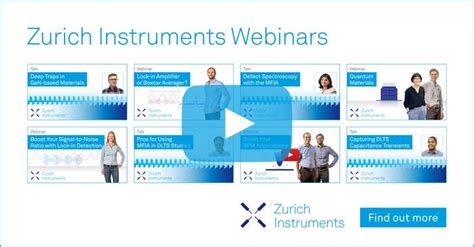 Zurich Instruments On Linkedin Webinars Zurichinstruments Lockinamplifiers Quantumtechnology…