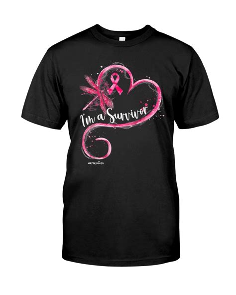 Im A Survivor Breast Cancer Awareness Dragonfly Heart Breast Cancer