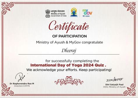 Dheeraj Sorout On Linkedin Certificate From Government Of India