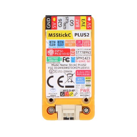 m5stickc plus2 moduł deweloperski iot esp32 pico v3 02 akcesoria