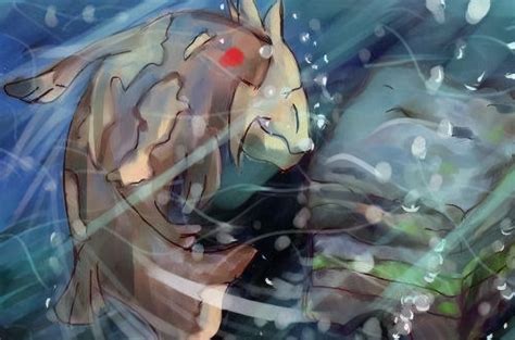 宝可梦生活在水中的活化石对战中颇为无奈的古空棘鱼 哔哩哔哩