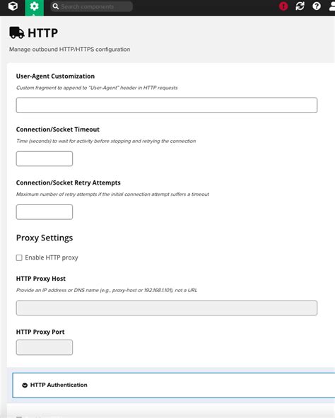 Request And Proxy Settings