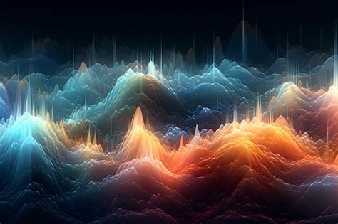 Premium Ai Image Wave Lines Neural Network Digital Puls