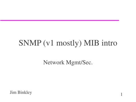 PPT SNMP V Mostly MIB Intro PowerPoint Presentation Free Download ID