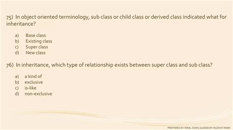 Std 12 Computer Chapter 6 Object Oriented Concept Important Mcqs Pptx