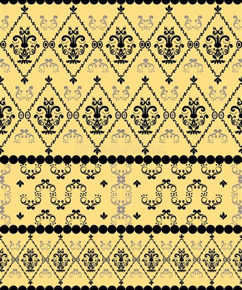 Classic Damask Seamless Pattern For Elegant Textile Design Stock Vector Illustration Of
