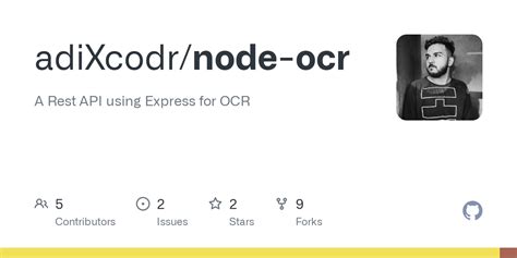 Github Adixcodr Node Ocr A Rest Api Using Express For Ocr