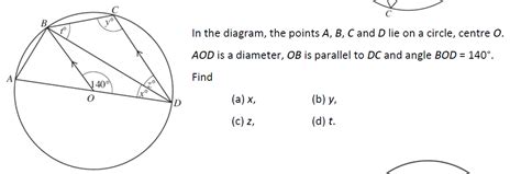 In The Diagram The Points A B C And D Lie On StudyX