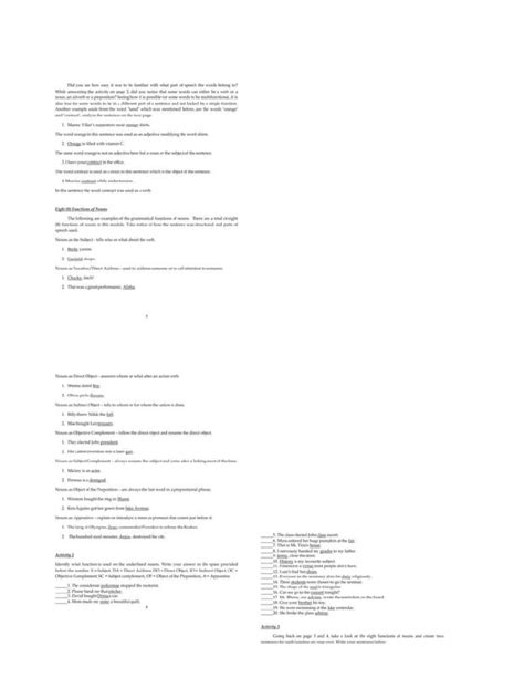 Functions Of Noun Pdf