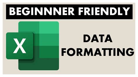 Mastering Excel Data Formatting Step By Step Guide Youtube