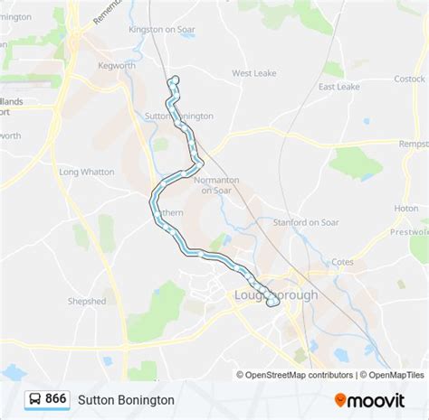 866 Route Schedules Stops And Maps Sutton Bonington Updated