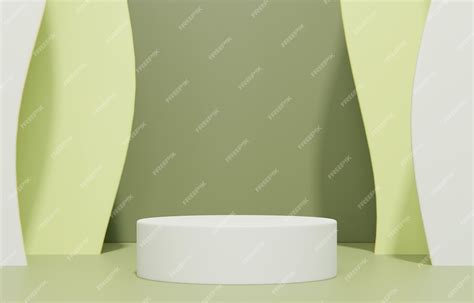 제품 프리젠 테이션을위한 미니멀리스트 장면 구성 무료 사진