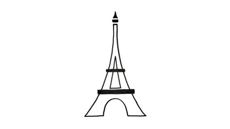 How To Draw The Eiffel Tower Step By Step Hand Of Art