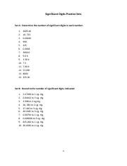 Sig Digits Sets Pdf Significant Digits Practice Sets Set A Determine The Number Of