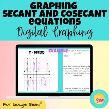 Secant And Cosecant Digital Graphing By Sun Sine TPT