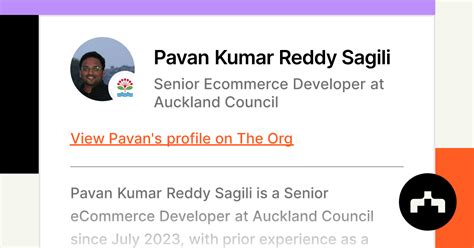 Pavan Kumar Reddy Sagili Senior Ecommerce Developer At Auckland