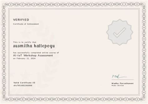 susmitha kattepogu on linkedin iot ai makeskilled coursecompletion lifelonglearning