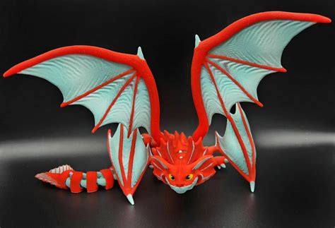 ☁️ Flexi Fit Cutie Cloud Jumper Dragon・free Stl File For 3d Printing・cults