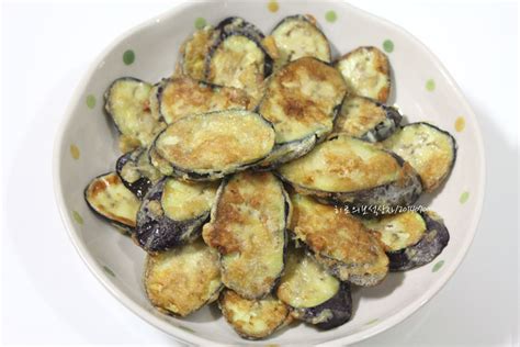 가지전 만드는법 가지부침개 가지구이 양념 연겨자소스 레시피 추석 명절전 입맛 돋우는 다이어트 가지요리 A17