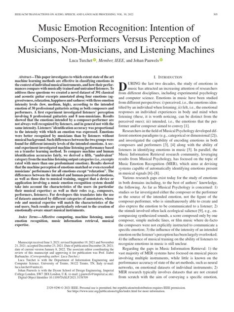 Music Emotion Recognition Intention Of Composers Performers Versus