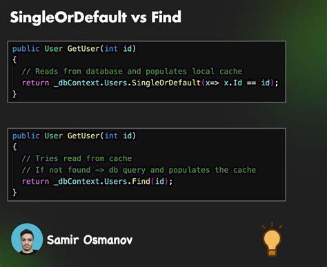 Csharp Dotnet Dotnetcore Efcore Entityframework Performance Tip Samir Osmanov 13 Comments
