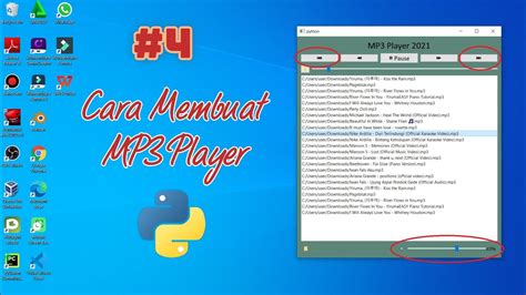 Part 4 Cara Membuat Mp3 Player Pyqt5 Python Youtube