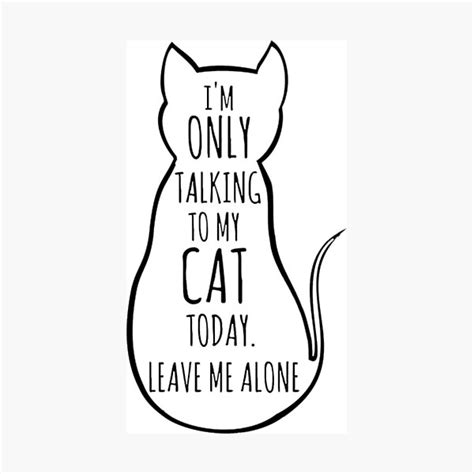 Funny Cat Memes Im Only Talking To My Cat Today Leave Me Alone Cool