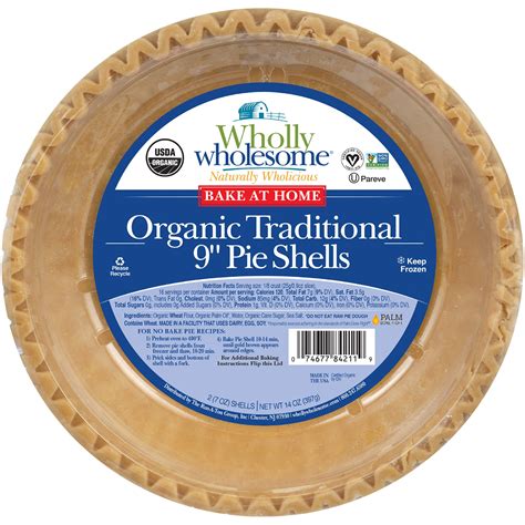 Order Wholly Wholesome Organic Traditional Pie Shells Frozen Fast