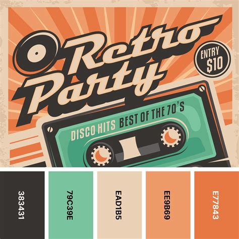Retro Color Palettes For Throwback Designs Color Meanings In