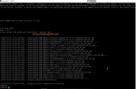 Patching Vmware Vsphere Vcenter 7 0 Using Cli Computingforgeeks