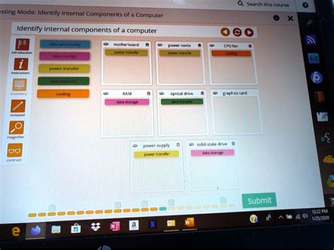 Solved Le Identify Internal Components Of A Computer