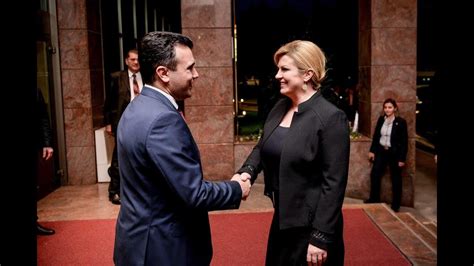 Средба на премиерот Заев со Претседателката на Република Хрватска Колинда Грабар Китаровиќ Youtube